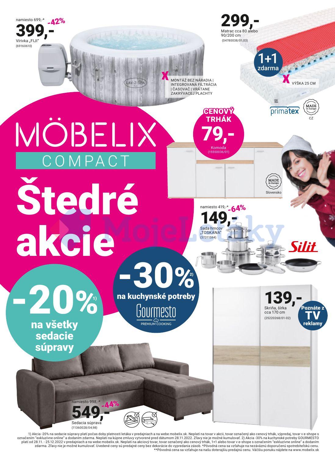 Akcia na MÖBELIX za 0, Bývanie, nábytok, záhrada v Mobelix - Jubeo.sk